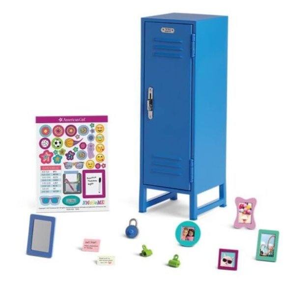 American Girl | Toys | American Girl Truly Me School Locker Set Blue ...